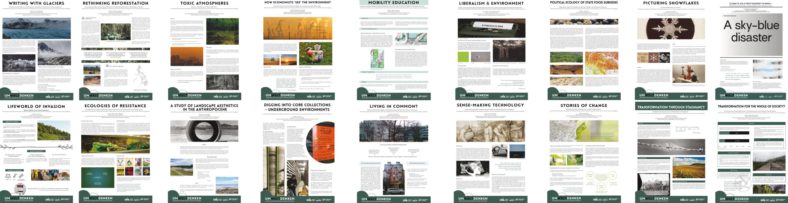 PhD Project Posters – UM(WELT)DENKEN